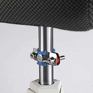 TOYMIS 2PCS Fix Sinking Office Chair, Office Chair Saver for Stop Sinking Solid Stainless Steel Adjustable Height Chair Saver Kit for Supporting The Chair in The Event Of a Cylinder Failure