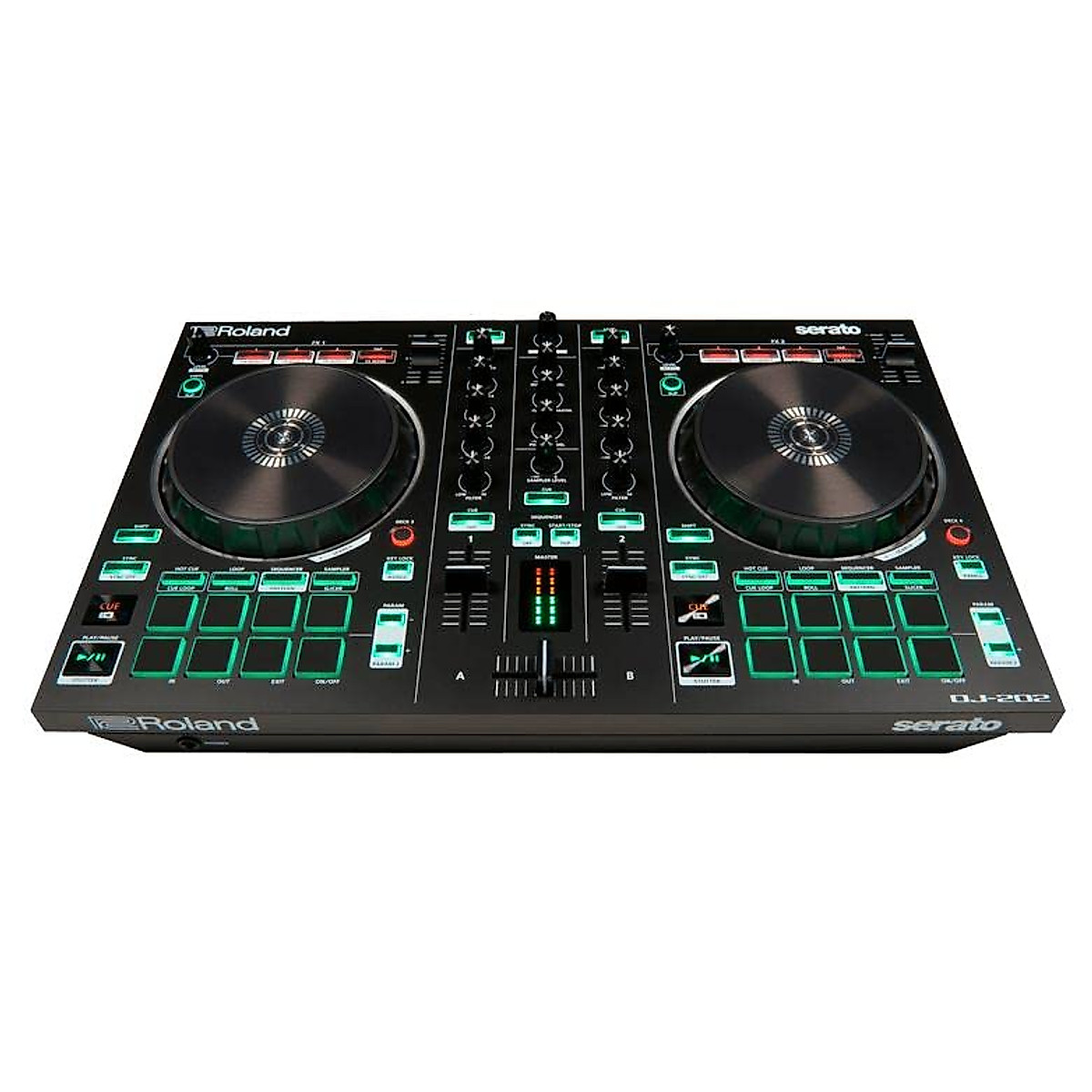 Roland DJ-202 2-Channel Serato DJ Controller with Drum Machine