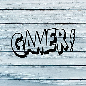 Gaming Wall Sticker - Tumbler Laptop Kitchen Bottle Car Window Home Decor Decoration - Video Game Controller Gamer Gamepad Console Vinyl Decal SMSV943