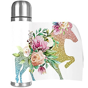 Pegasus Unicorn Vacuum Insulated Water Bottle Stainless Steel Thermos Flask Travel Mug Coffee Cup Double Walled 17 OZ