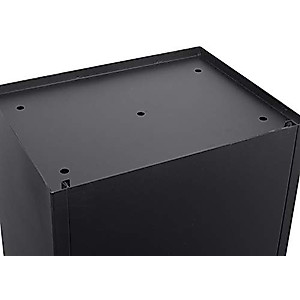 Barska Steel Freestanding Floor Lockable Large Drop Slot Mail Box Safe with Parcel Compartment, (Black)
