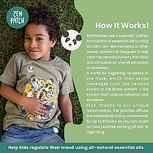 NATPAT FocusPatch (1 Pack) and ZenPatch (1 Pack) Bundle - 24 Focus Enhancing Stickers and 24 Calm Enhancing Stickers - Chemical Free, Natural Relief for Focus and Mood Support