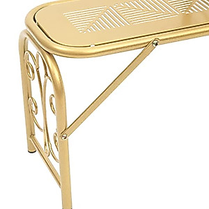 HOMEFORT Scroll Over The Sink Shelf Kitchen, Metal 2-Tier Storage Rack for Kitchen Accessories, Multi-Purpose Shelf for Top of Sink,36.02" W x6.10 D x15.74 H