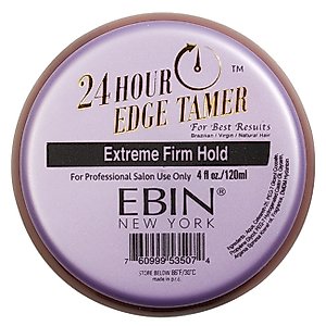 24 Hour Edge Tamer, Extreme Firm Hold, 4.0 Oz | Long Lasting, No Residue, No Flaking, No Build-up, High Shine, Smoothing and Enhancing Hair Edges with Castor Oil