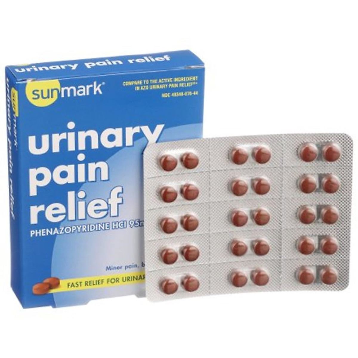 Sunmark Urinary Pain Relief Tablets - 30 Tablets, Pack of 6