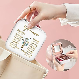 Christian Gifts for Women Birthday Gifts Inspiration Religious Gifts Spiritual Gifts Catholic Gifts for Women Her Mom Friends Female Coworker Sister Christian Bible Verse Scripture Gifts Jewelry Box