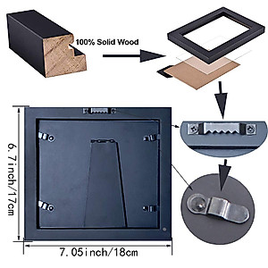 IHEIPYE Baby Sonogram Photo Frame - 1st Ultrasound Picture Frame - Idea Gift for Expecting Parents,Baby Shower, Gender Reveal Party,Baby Nursery Decor (Silver Text, Black)