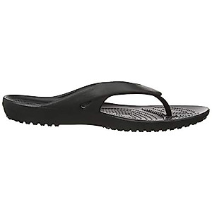 Crocs womens Kadee Ii Flip Flop, Black, 10 US
