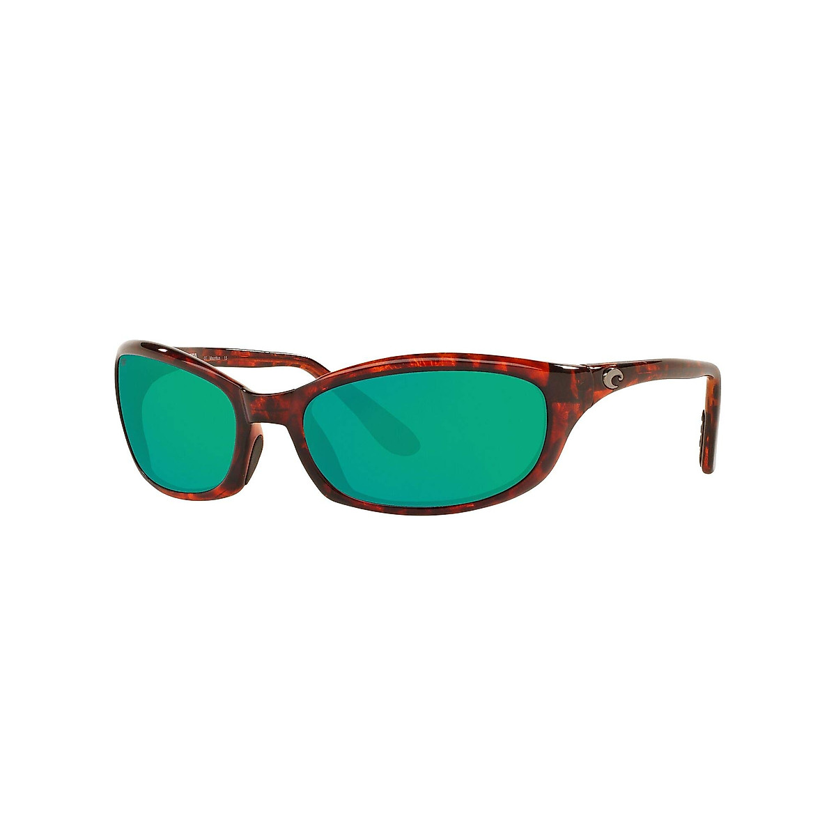 Costa Del Mar Mens Harpoon Oval Sunglasses, Tortoise/Copper Green Mirrored Polarized-580P, 62 mm
