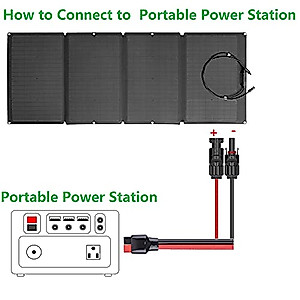 SolarEnz Solar Panel Cable Connector Anderson Adapter Power Pole Adapter Connector Solar Connector，10AWG Compatible with Anderson PowerPole Solar Panel for Solar Generator Power Station