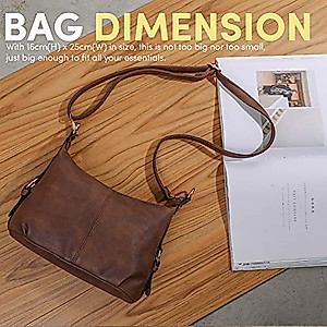 Katloo Small Hobo Handbag for Women Top Handle Crossbody Bag Ladies PU Leather Shoulder Purse Nail Clipper