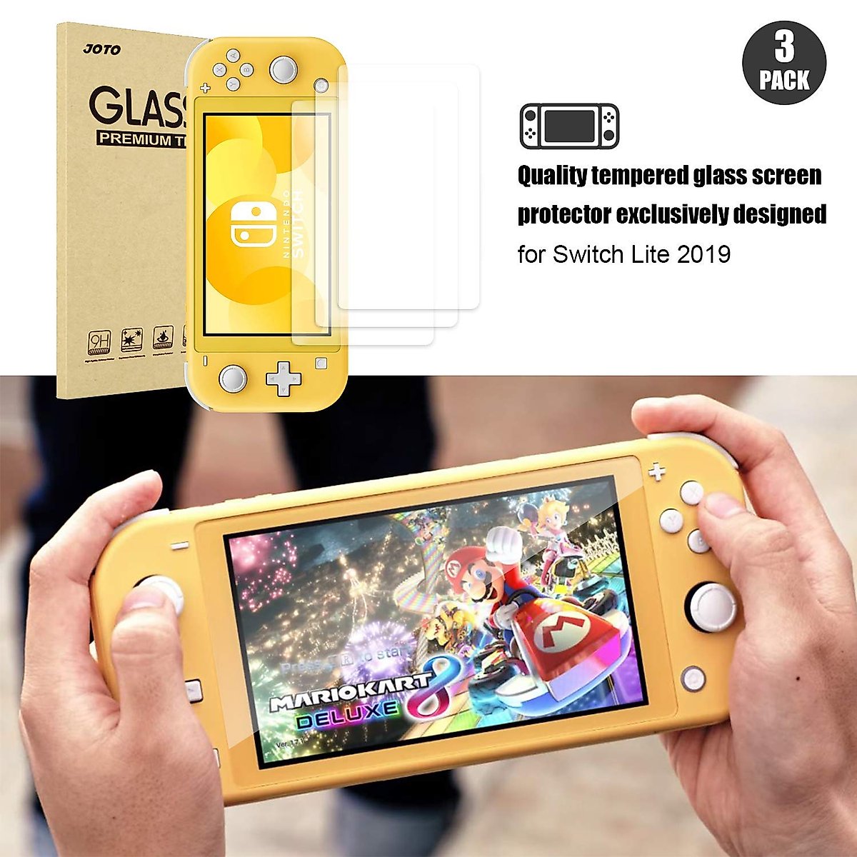 ProCase Carrying Case for Nintendo Switch Lite Bundle with [3 Pack] Switch Lite Screen Protector