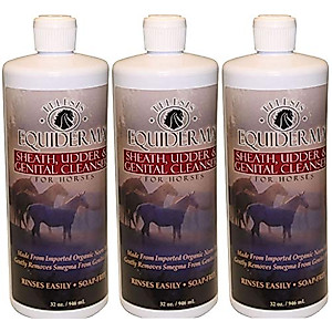 EQUIDERMA Sheath and Udder Cleanser for Horses, 32 Ounces Per Bottle (3 Pack - 32 Ounces)