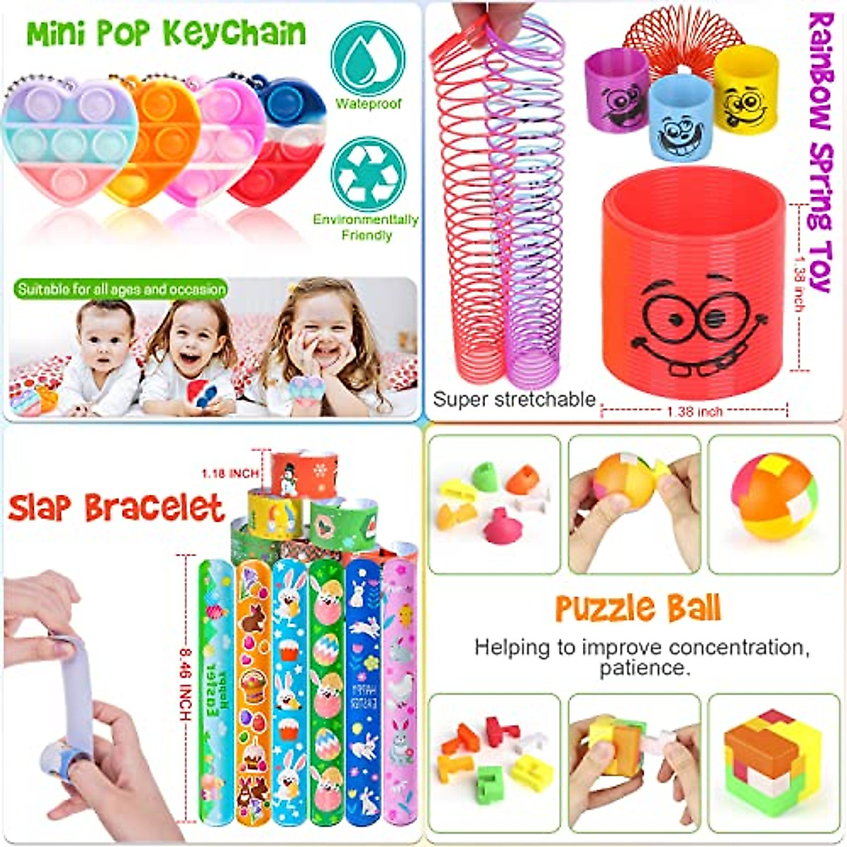 56 Pcs Party Favors Carnival Treasure Box Toys Classroom Prizes Small Mini Bulk Gifts Toys Pinata Stocking Stuffers for Kids Boys Girls 4-8 8-12 3-5, Goodie Bags Fillers for Kids Birthday Party