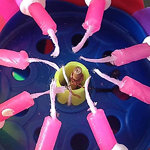 curfair Lotus Candle LED Festive Electric Lotus Candles Visual Effect Solid Paraffin Unique Creative Multicolor 1 Pcs