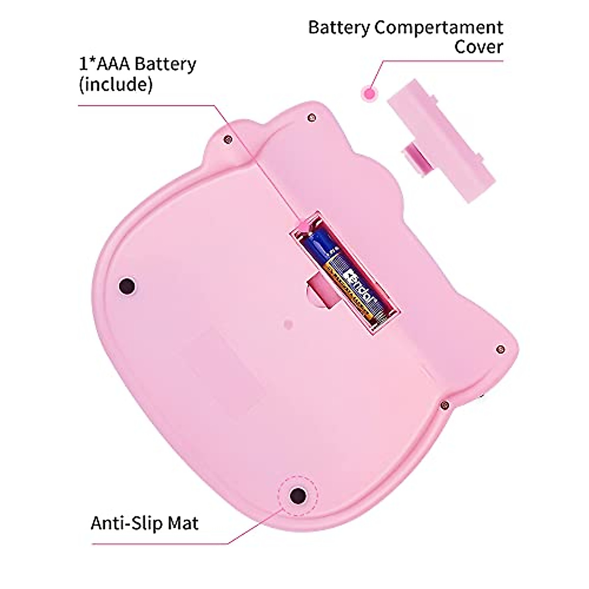 Women Calculators,BREIS Creative Cute Solar Energy Calculator, 12 Digit Large LCD Display, Handheld for Daily and Basic Office, Pink (Pink+Pink)