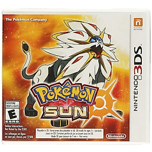 Pokemon Sun and Pokemon Moon Dual Pack - 3 Bonus First Partner Pokemon Figures (Nintendo 3DS) (Renewed)