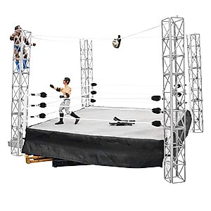 Wrestling Ring for Action Figures & Highwire War Playset