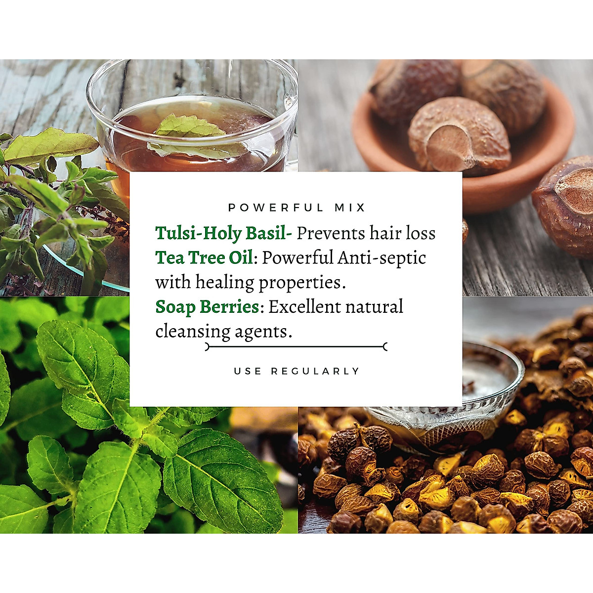 Herbal Dermatitis Dry Shampoo, Itchy Scalp Folliculitis Solution with Leave-In Tea Tree Oil Anti-Dandruff Conditioner for Men and Women. Safe and Effective for Sensitive Skin and Scalp.