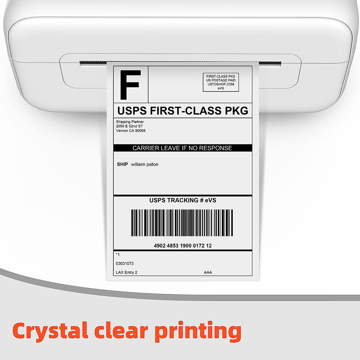 Phomemo Shipping Labels, 4x6 Thermal Labels, Compatible with USPS, Shopify, Amazon, Etsy, Ebay, DHL, UPS, FedEx, 500pcs/pack