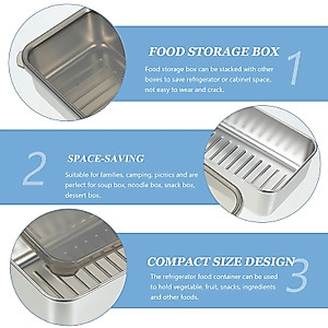 ninesung Bacon Container for Refrigerator | 2 Pack | Bacon Keeper | 304 Stainless Steel | Airtight Deli | Meat Storage Containers | Fridge Organizer Bins | Kitchen Food Storage Containers with Lids