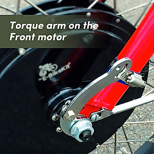 baluoqi Universal Torque Arm for Electric Bicycle e-Bike Bike Front or Rear Hub Motors and Mid Drive e-Bike Tool for Maintenance (Two Set)