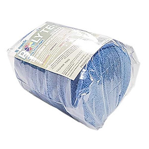 Polyte Microfiber Detailing Wax Applicator Pad, 8 Pack (Blue, 5 in)