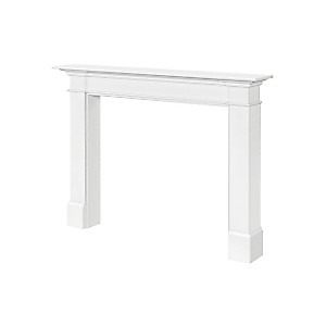 Pearl Mantels Harmonious and Elegant MDF Mantel Surround, 48", Crisp White