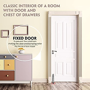 4 Pcs Heavy Duty Door Stopper Stainless Steel Foot Kickdown Door Stop Adjustable Easy Step Door Holder Telescopic Spring Door Stop Door Spring Stopper Silver Door Locks Holder for Outdoor Commercial