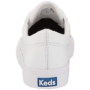 Keds womens Jump Kick Leather Sneaker, White/Gold, 6.5 US
