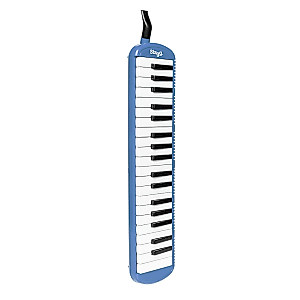 Stagg MELOSTA37 BL Blue plastic melodica with 37 keys and black bag