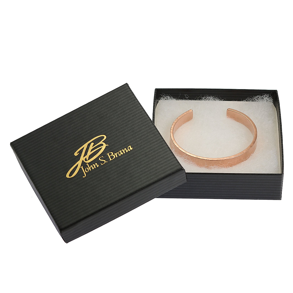10mm Wide Hammered Copper Cuff Bracelet By John Brana Handmade Jewelry 100% Uncoated Solid Copper Cuff (6.5 Inches)