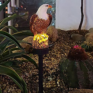 Molyveva Lamp Solar Courtyard Plug Lamp Outdoor Decoration Garden Ground Home Decor (White, Free Size)