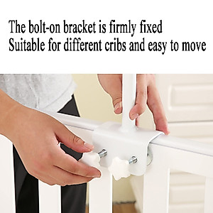 Cdycam Baby Infant Toddler Bed Dome Cots Mosquito Netting Hanging Bed Net Mosquito Bar Frame Palace-Style Crib Bedding Set (White Stand Only)