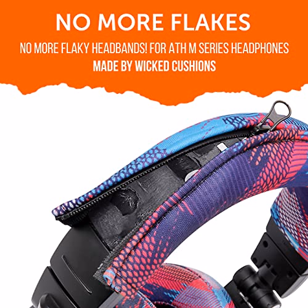 WC PadZ & BandZ Bundle - Replacement Earpads and Headband Cover for ATH M50X and M Series Headphones | Speed Racer Pack