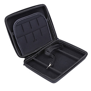 Alloet EVA Storage Zip Bag Case Pouch Protective Carry Holder for Nintendo 2DS (Black)