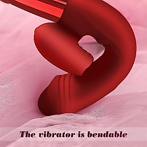 BFAZON Adult Sex Toys for Women Realistic Dildo Vibrators with 10 Licking G Spot Clitoral Stimulation & Vibrating Dildos Modes Female Sex Toys Anal Dildo Vibrator Sex Toys for Woman and Couples