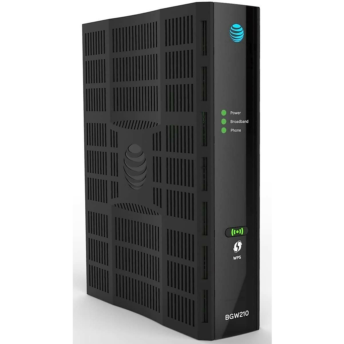 AT&T Ethernet BGW210 802.11b/g/n/ac 400mW Bonded VDSL2 Wireless Voice Gateway 4 x Gigabit Ports (ONT Required),Black