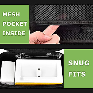 ALKOO Case Compatible with Kodak Dock Plus 4x6 Instant Photo Printer (2022 Edition), Storage Bag for Bluetooth Portable Picture Printer & Photo Paper, Paper Tray, Cartridge Refill- Black (Box Only)