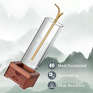 Eniffbaa Incense Burner Upgraded Incense Holder for Sticks [Anti-Ash Flying] with Removable Glass Ash Catcher Stick Storage Upgraded Incense stick Holder with Drawer Ornament Home Decor