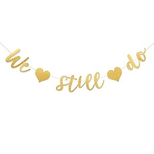 we still do banner - Bridal Shower Banner Decorations, wedding anniversary party decorations engagement banner,bride banner Party decorations