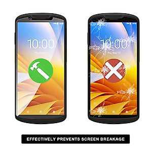 CARPSDZY 3pcs Tempered Glass Screen Protector for Zebra Symbol TC53 TC58 Handheld Barcode Scanner Mobile Computer, 9H Scratch-resistant HD Protective Film