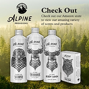 Alpine Provisions Rosemary & Mint Conditioner - Naturally Moisturize, Repair, & Strengthen with Essential Oils, Sunflower oil & Aloe Vera, Vegan, Sulfate - Plant-Based Hair Care - 16.9 FL Oz