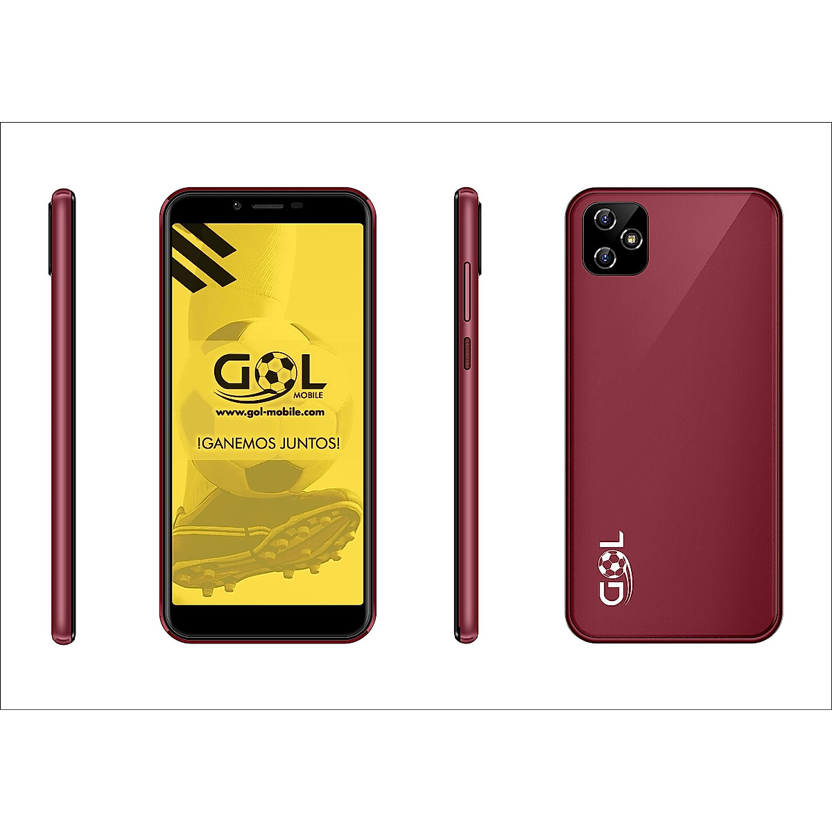 GOL F11 Smartphone 3G 2G / Unlocked Cell Phone Dual SIM / 6.0in HD Screen/Android 32GB memory expandable storage/Dual camera 8+0.3 Mpx (RED)