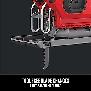 CRAFTSMAN V20 Cordless Jig Saw, 3 Orbital Settings, Up to 2,500 SPM, Bare Tool Only (CMCS600B)