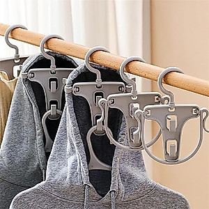 NOTRYA Wall Mounted Drying Rack, High-Neck Sweater Hanger Closet Organizers Collapsible Hooded Sweater Hangers Clothes Drying Rack Folding