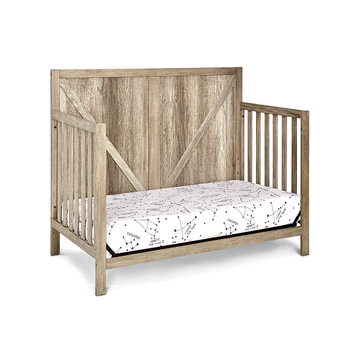 Suite Bebe Barnside 4-in-1 Convertible Crib in Vintage Chestnut