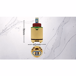 HK-40 (JH01GJ) Faucet Cartridge Replacement 40mm Diameter Shower Cartridge, Yellow, Red, Green