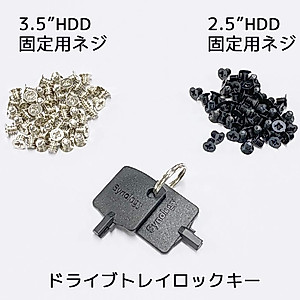 Synology Spare Parts 89-RDKEY0001 HDD Screws and Dry Block Key Spare Parts Set for Dri-Block Models for Synology NAS