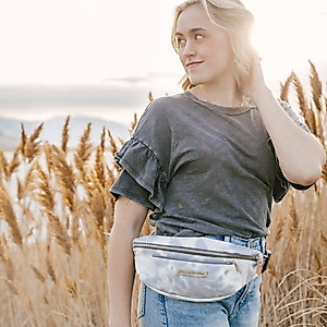Petunia Pickle Bottom All Around Belt Bag - Everywhere Belt Bag for Parents - Better Than a Fanny Pack Belt Bag - Water Resistant and Easy-to-Clean Belt Bag for On-The-Go Moms and Dads - Smoked Swirl
